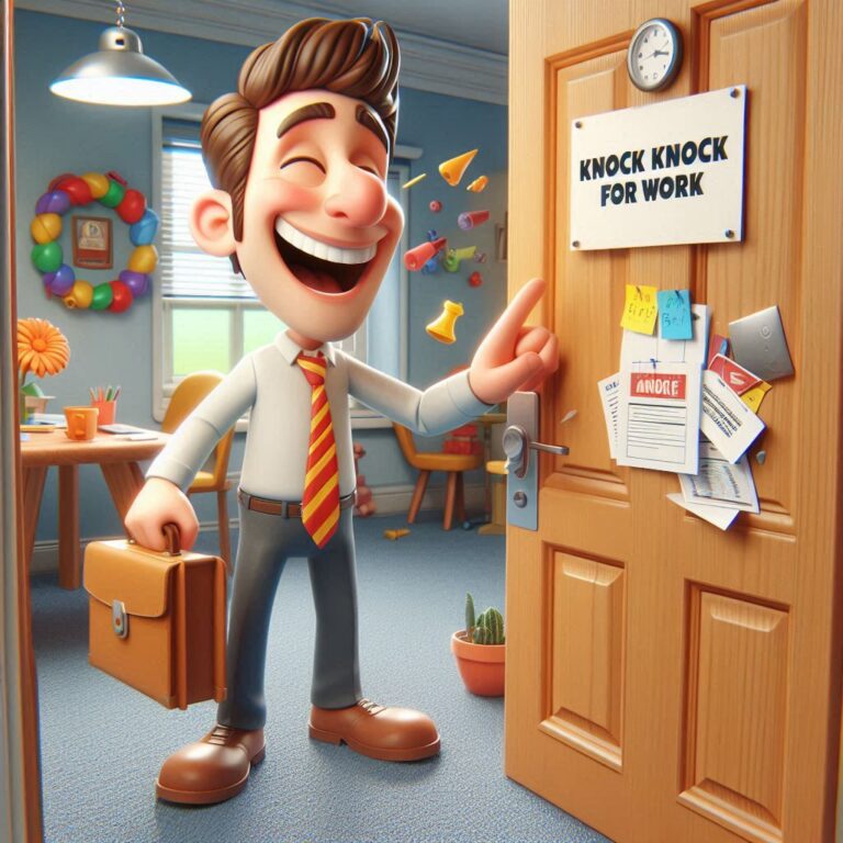 127+ Hilarious Knock Knock Jokes For Work To Brighten Your Day - Punsio