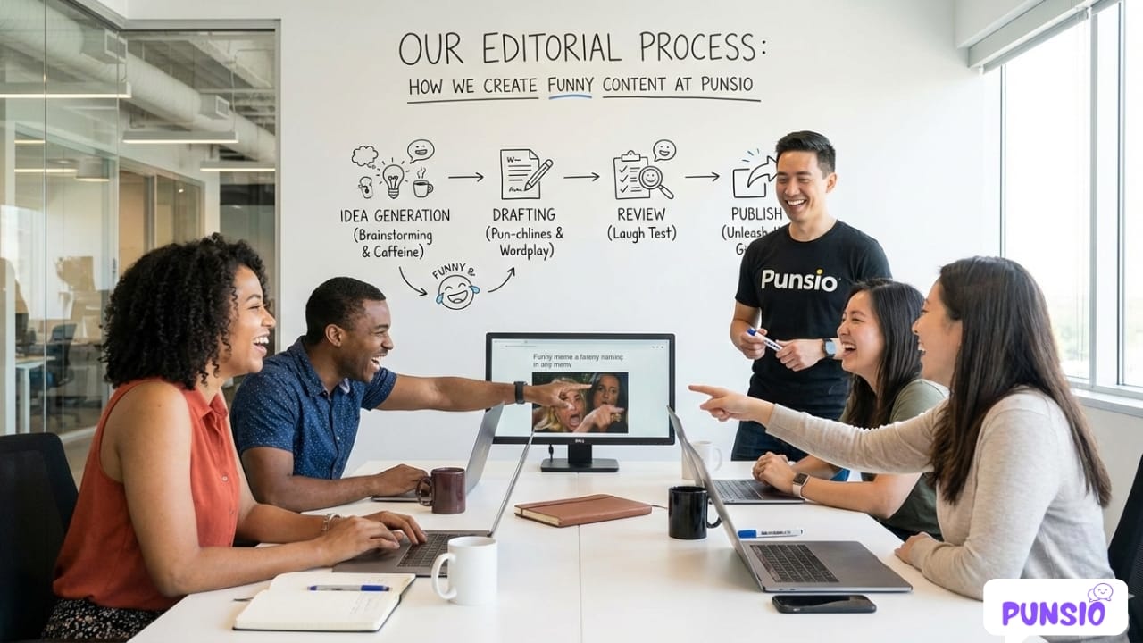 Our Editorial Process: How We Create Funny Content At Punsio - Punsio